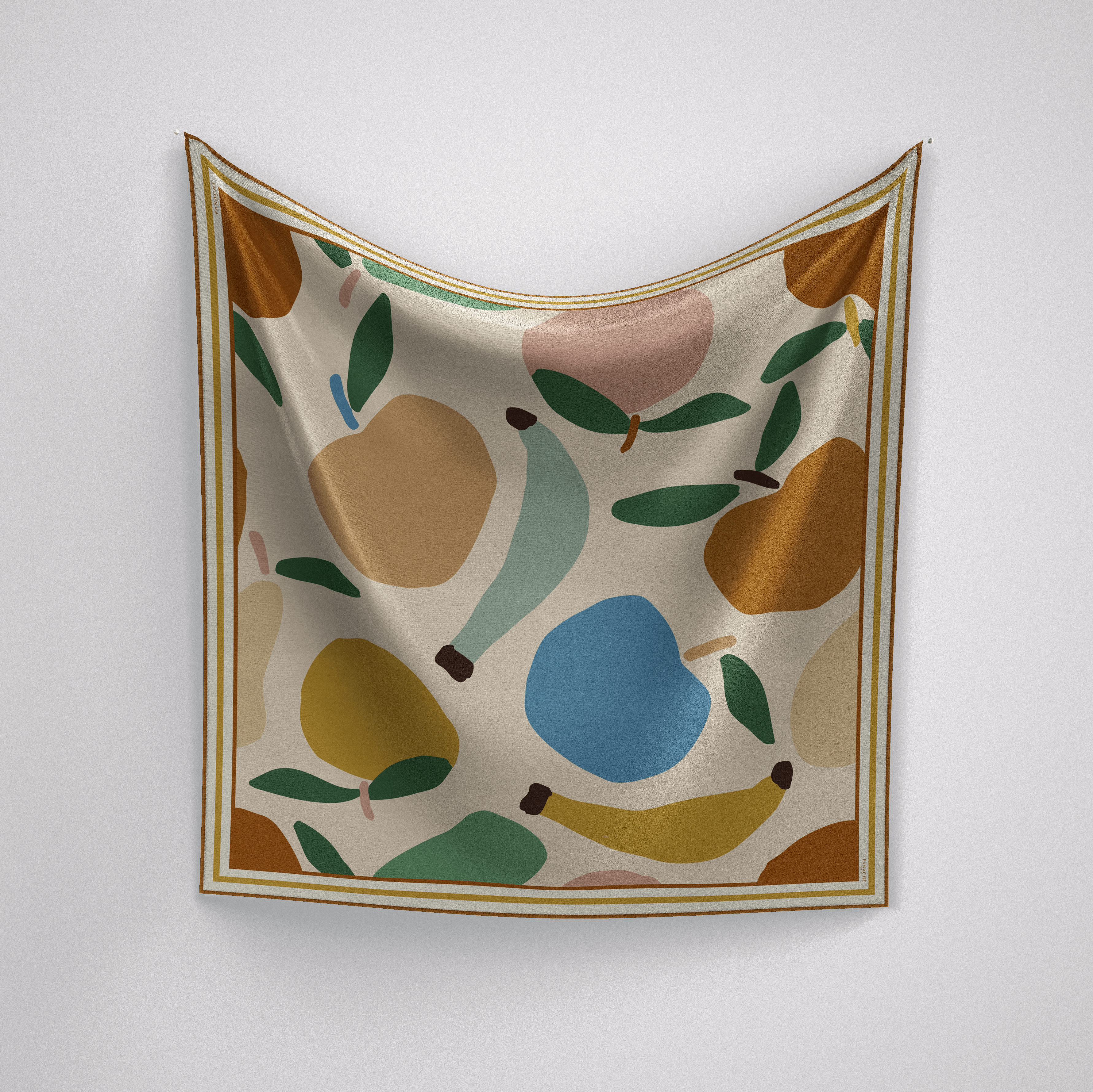 Petite Abstract Fruit Bright Colours Scarf | Panachestyle